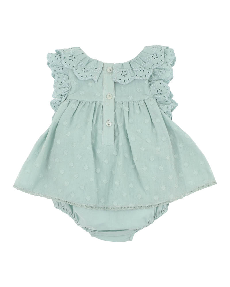 Bebe Anya Dobby Overlay Bodysuit - Dusky Sage – Maternal Instinct