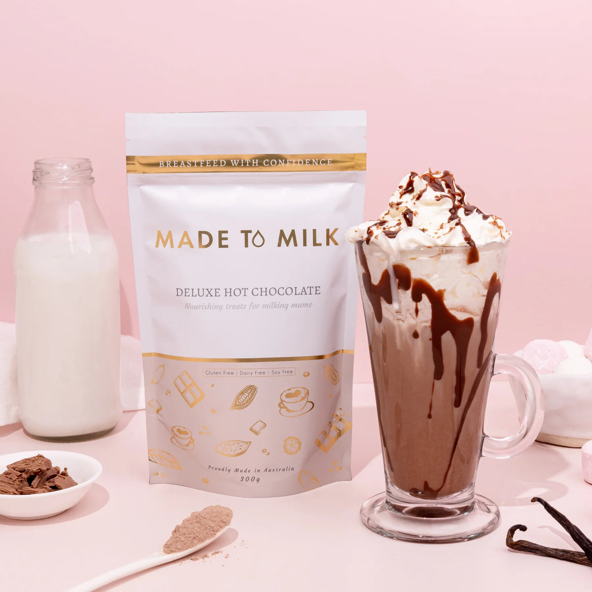 Made to Milk Deluxe Lactation Hot Chocolate (300gm) – Maternal Instinct