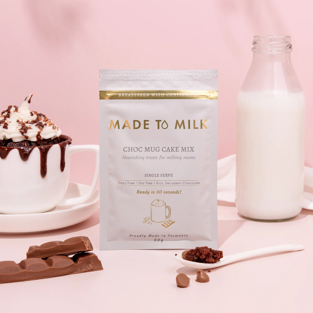 Made to Milk Deluxe Mug Cake Mix - Single Serve – Maternal Instinct