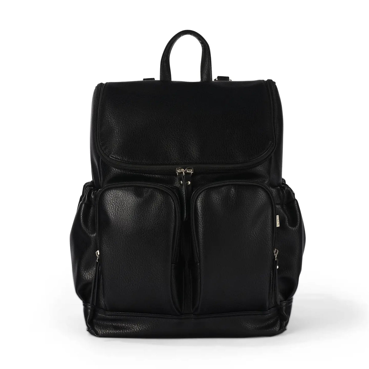 OiOi Signature Nappy Backpack - Black Dimple Vegan Leather – Maternal ...